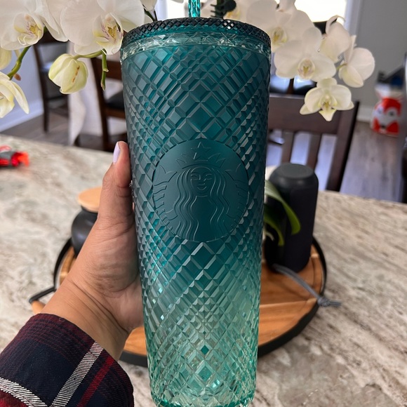 Starbucks | Kitchen | Starbucks Tumbler Ice Blue Teal New Venti 24 Oz ...